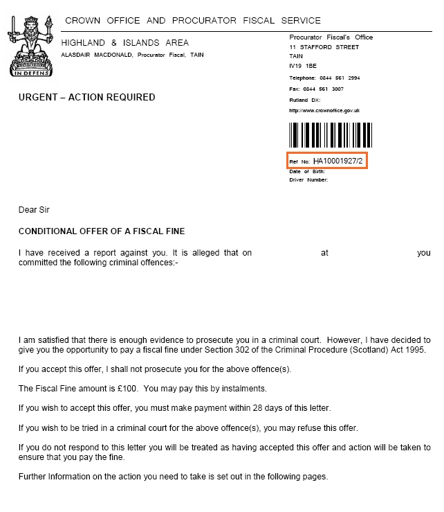 COPFS and their initial options – Crime.Scot