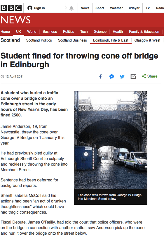 Culpable and Reckless Conduct – Crime.Scot