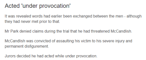 Provocation – Crime.Scot