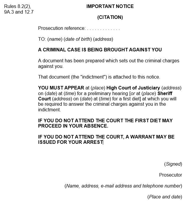 The Indictment – Crime.Scot